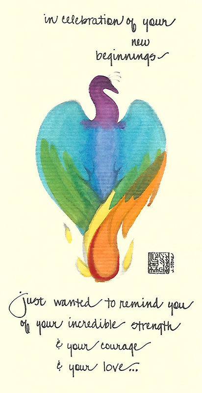 Phoenix - Box of 8 or 10 - J Stone Cards